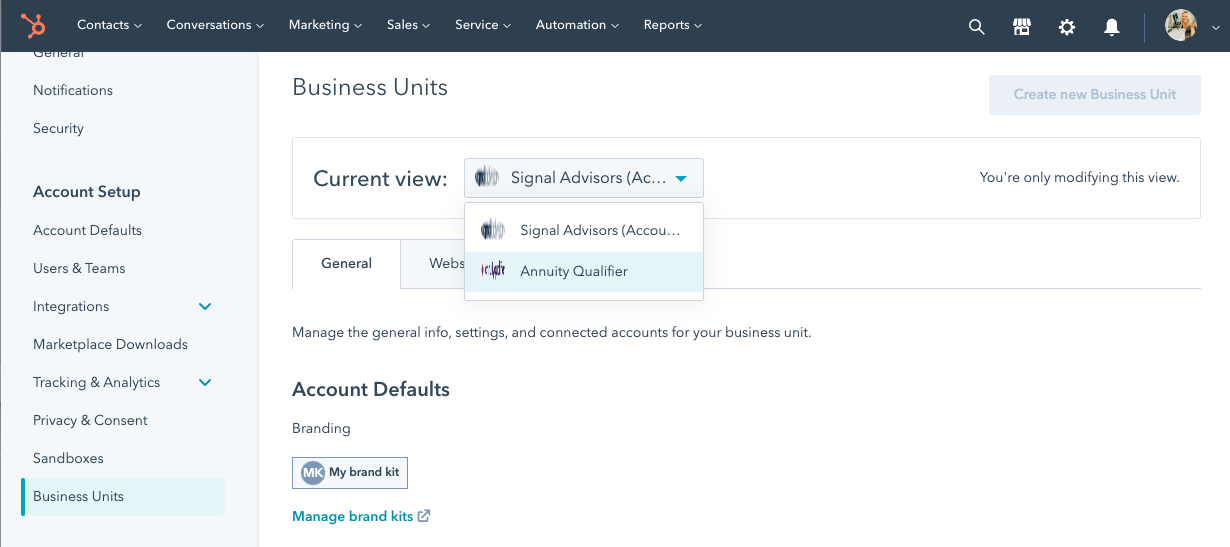 Implementing HubSpot Business Units | Signal Advisors Case Study Implementing HubSpot Business Units | Signal Advisors Case Study
